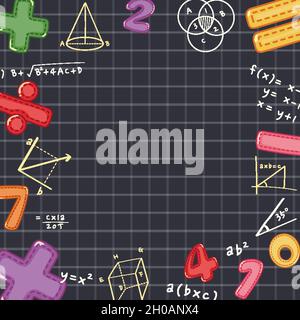 Doodle math objects border illustration Stock Vector Image & Art - Alamy