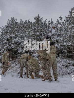 1st Armored Division soldiers emplace luminary bags honoring the ...