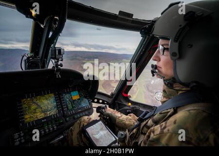 Capt. Irène Mallet, a UH-60 Blackhawk pilot assigned to the 12th Combat ...