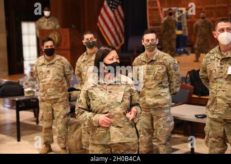 U.S. Army Col. Lisa J. Hou, the Interim Adjutant General of the New ...