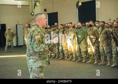 Maj. Gen. Michael Turley speaks to Utah National Guard Soldiers on ...