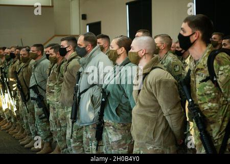 Maj. Gen. Michael Turley speaks to Utah National Guard Soldiers on ...