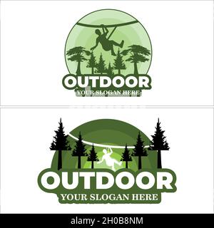 Set of outbound recreation logo design Stock Vector Image & Art - Alamy