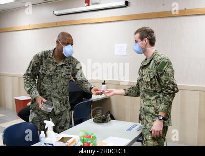 U.S. Naval Hospital (USNH) Naples leadership prepare for a weekend ...