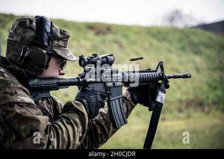 1st Lt. MIchael Derosa, a platoon leader assigned to the 529th MP ...