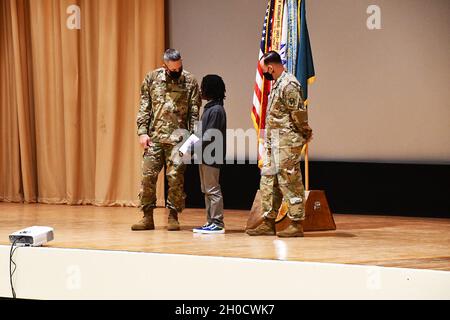Brig. Gen. David Doyle (right), senior mission commander, Joint ...