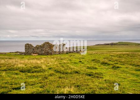 Disused RAF Skaw on Lamba Ness, Unst, Shetland. Proposed site of ...