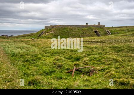 Disused RAF Skaw on Lamba Ness, Unst, Shetland. Proposed site of ...