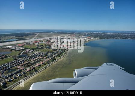 Aerial photo taken of MacDill Air Force Base on January 29, 2021 ...