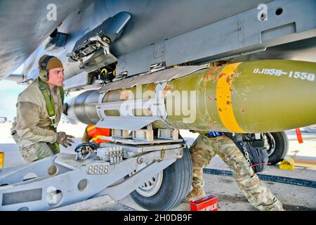 Servicemembers of the 332 Air Expeditionary Wing perform routine ...