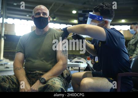 U.S. Marine Sgt. Maj. Howard L. Kreamer, sergeant major of Marine Corps ...