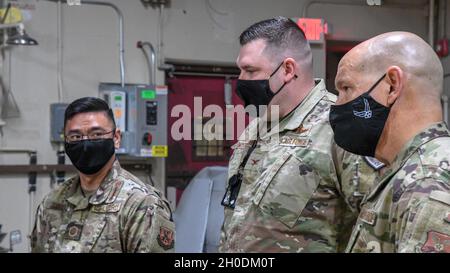 Lt. Col. Mark Geer, 2nd Bomb Wing director of staff; Col. Michael ...