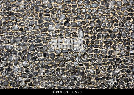 Large area of knapped flint wall Stock Photo - Alamy