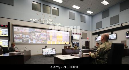 Gen. Ed Daly, Army Materiel Command commanding general, speaks during a ...