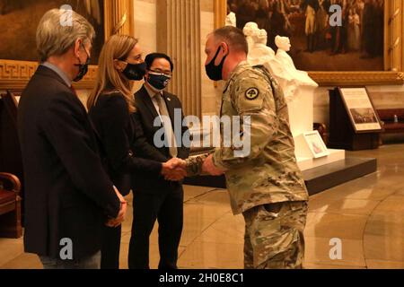 Col. Robert Hughes, commander, 44th Infantry Brigade Combat Team ...