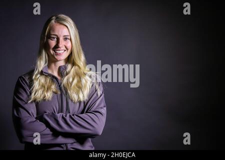 U.S. Marine 2nd Lt. Riley Compton, the logistics officer for Marine ...