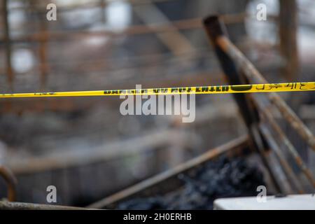 Aftermath of indirect fire attack at Erbil Air Base in the Kurdistan ...