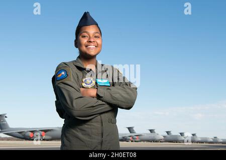 Airman 1st Class Savannah Ferguson, 9th Airlift Squadron loadmaster ...