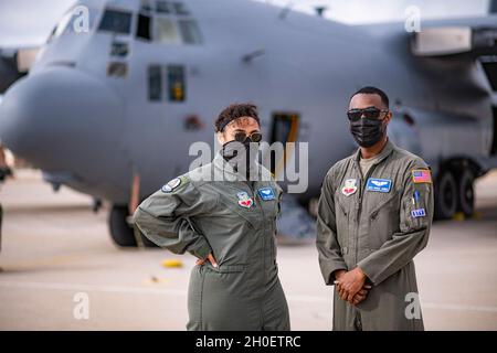 U.S. Airmen from the 55th Electronic Combat Group render their final ...