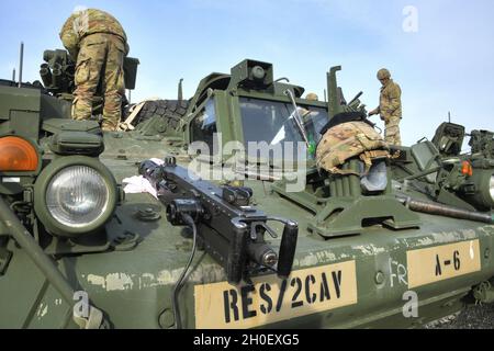 U.S. Soldiers, assigned to the Regimental Engineer Squadron, 2d Cavalry ...