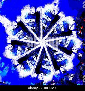 STP Screen Transfer Process - 294 - Bleach Burn 8 5 Mandala Stock Photo ...