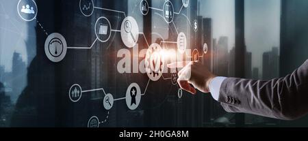 Icons Quality Assurance Standard Internet Technology Business Concept ...