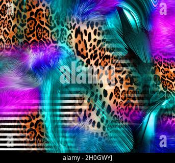 textile print patterns, modern mixed designs Stock Photo - Alamy