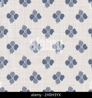 Seamless french farmhouse flower linen printed fabric background ...