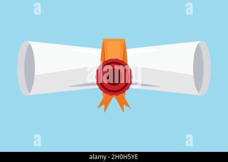 graduation certificate roll icon Stock Vector Image & Art - Alamy