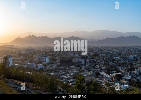 Overlook over Kabul at sunset, Afghanistan Stock Photo - Alamy