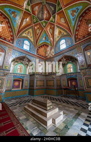 Beautiful interior of the Mausoleum of Mirwais Khan Hotaki, Kandahar ...