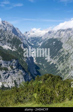 View of the glacier, Zugspitzplatt, Zugspitze, Upper Bavaria, Bavaria ...