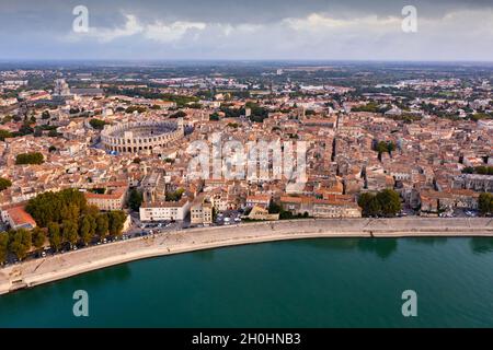 Aerial townscape of Arles Stock Photo - Alamy
