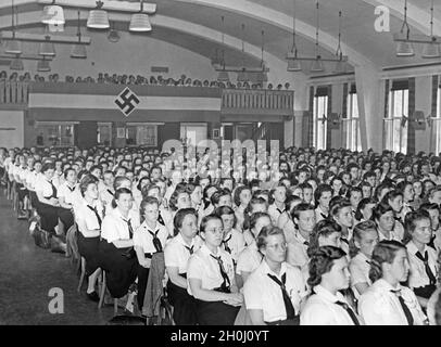 Bund deutscher Mädel (BDM), part of the Hitler Youth for Girls, coffee ...
