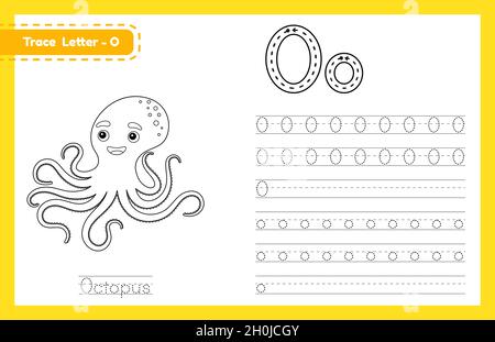 Flashcard letter O is for octopus Stock Vector Image & Art - Alamy