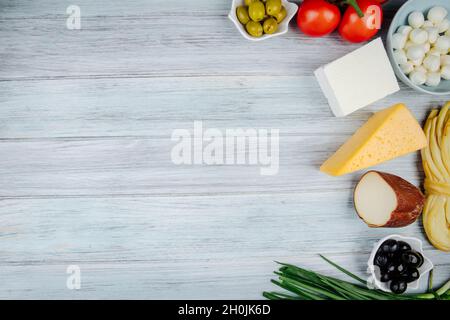 Different kinds of tasty olives, closeup Stock Photo - Alamy