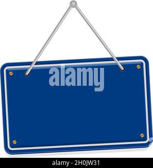 Hanging blank signboard vector illustration Stock Vector Image & Art - Alamy