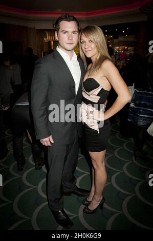 Chloe Madeley and Partner Glen Carwick attend the Musical 'Wicked ...