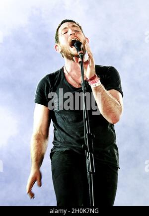 Fenech-Soler's Ben Duffy performs at Bestival Music Festival, Robin ...