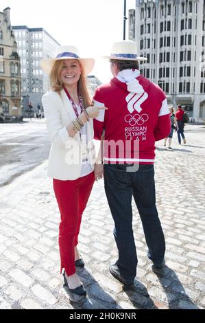 Russian Fans during the London Olympics 2012 - London Stock Photo - Alamy