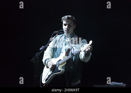 Alex Trimble from Two Door Cinema Club performs live on stage at ...