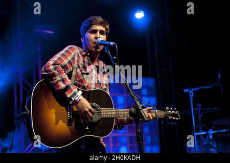 Josh Kumra performs live on stage at Bestival 2012, Robin Hill Country ...