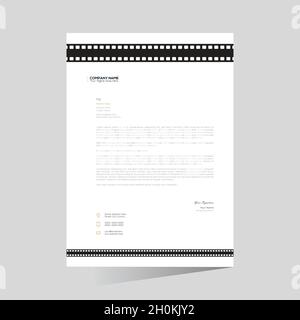 film company vector letterhead design Stock Vector Image & Art - Alamy