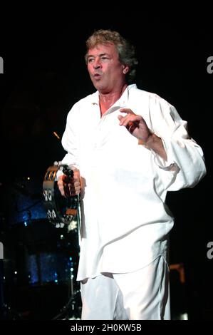 Ian Gillan, lead singer of the Deep Purple rock group, pictured on the ...