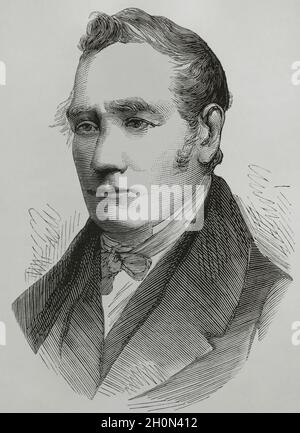 George Stephenson Inventor of the Locomotive Stock Photo - Alamy