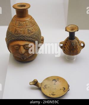 Pre-Columbian Incan Inca sexual clay pottery vase artifact ...