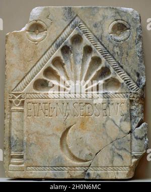 A marble relief plaque National Museum of Roman Art Merida Extremadura ...