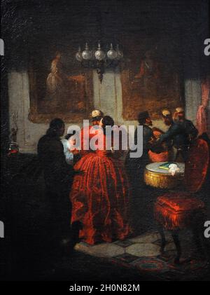 Eduardo Cano (1823-1897). Spanish painter. Tintoretto painting his dead ...