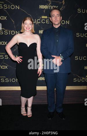 Matthew Macfadyen and Sarah Snook attend HBO's "Succession" Season 4 ...