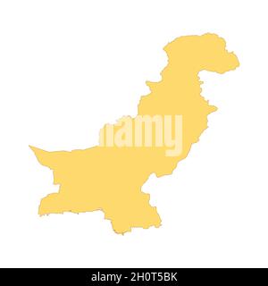 Pakistan vector map. Editable template with regions, cities, red pins ...